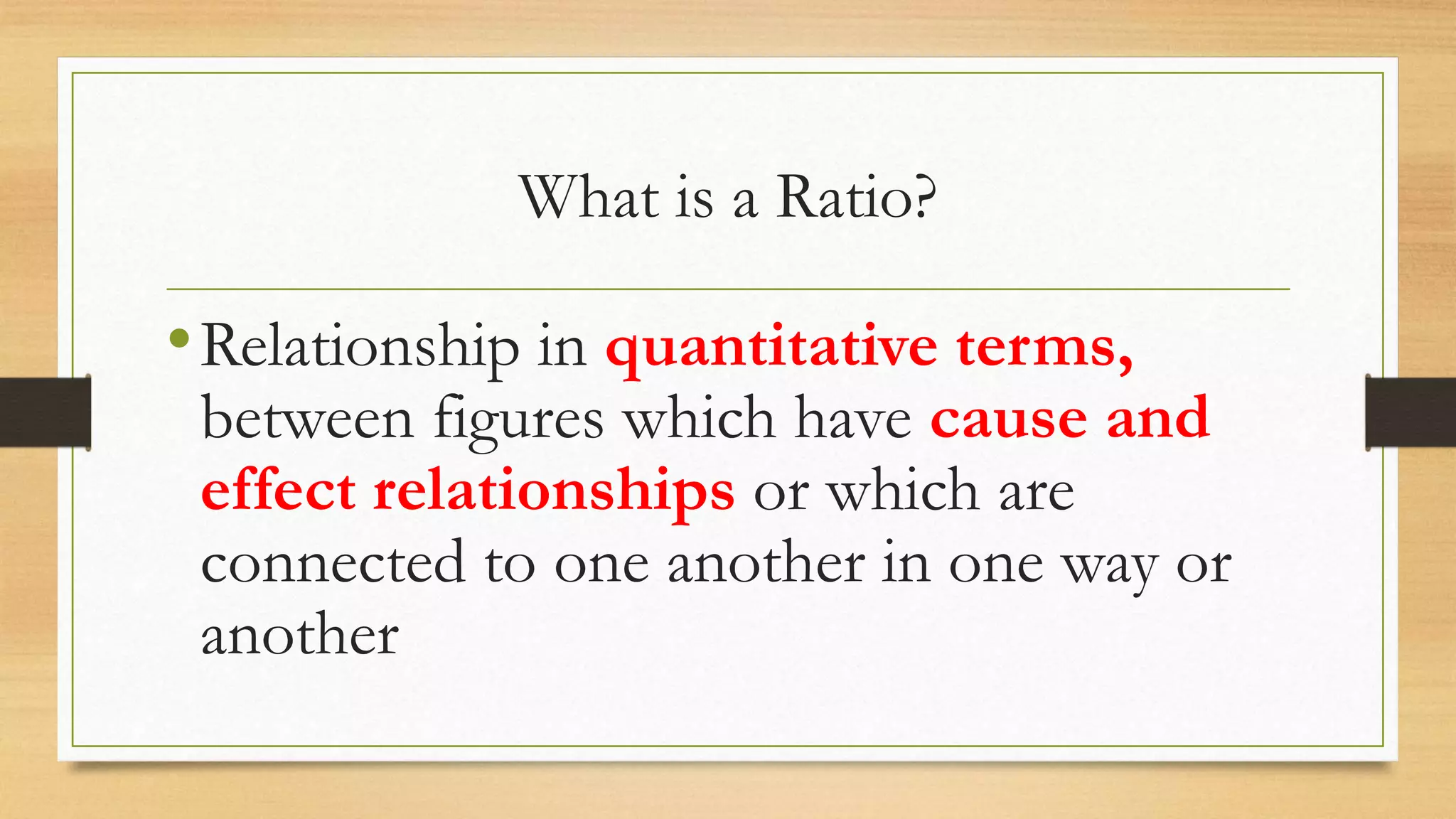 Ratio analysis | PPTX | Business Accounting & Finance | Business