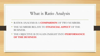Ratio analysis | PPTX | Business Accounting & Finance | Business