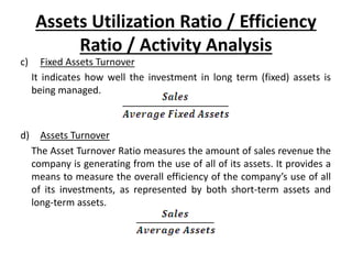 Ratio Analysis and financial performance | PPTX | Stocks and Bonds ...