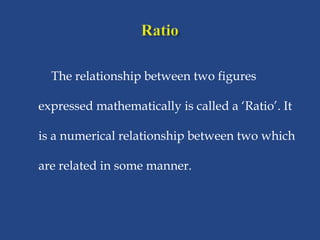 RATIO ANALYSIS, Expression of Ratio, percentage, time, fraction ...