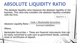 Ratio analysis | PPTX