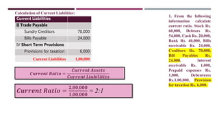 Ratio Analysis - Current Ratio | PPTX