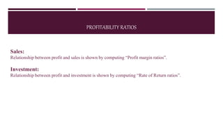 Rate of Return ratios | PPTX | Stocks and Bonds | Personal Investing