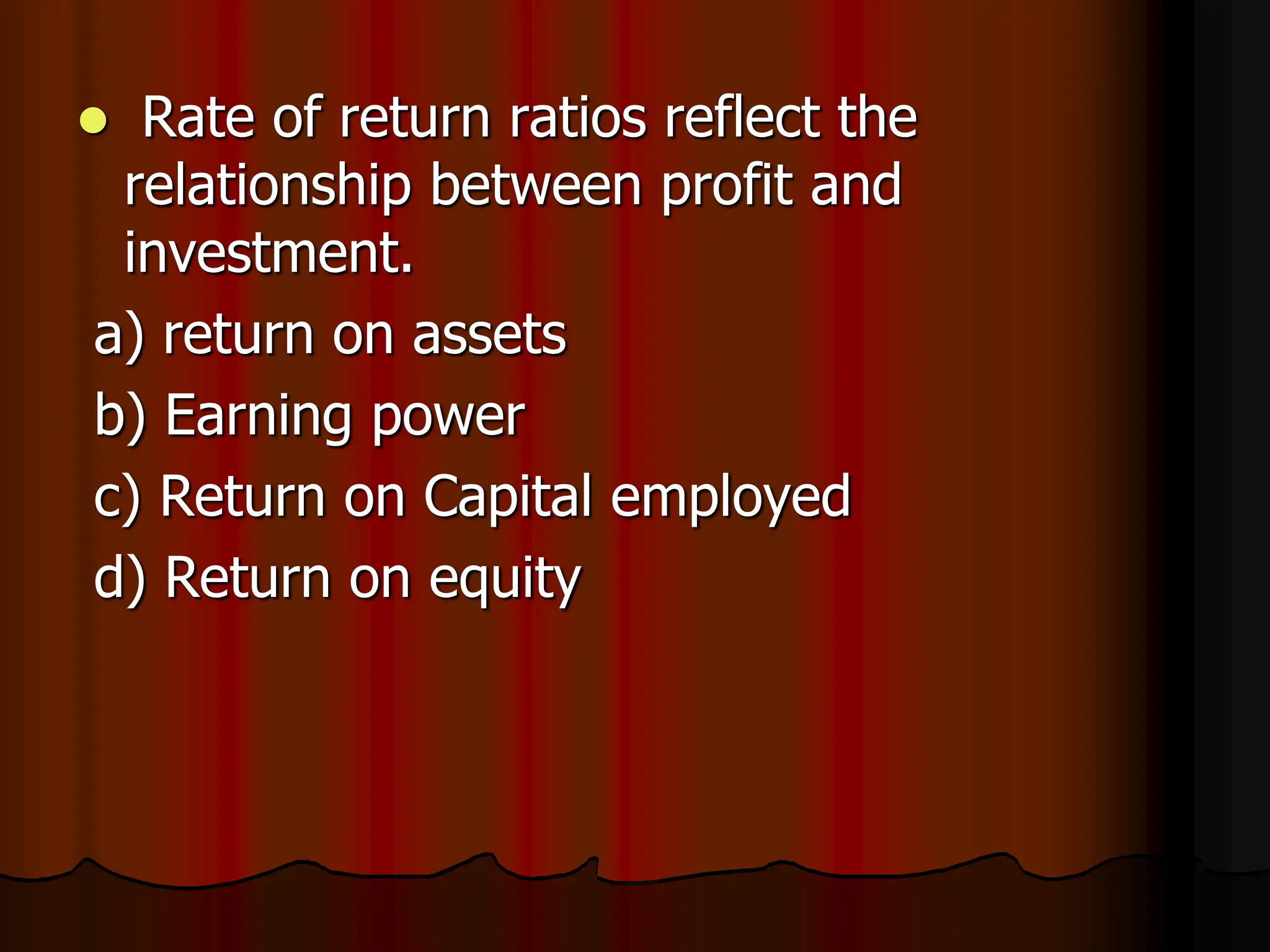 Ratio Analysis Power Point Presentation .ppt