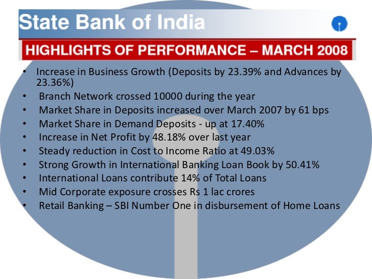 Ratio Analysis Of Sbi