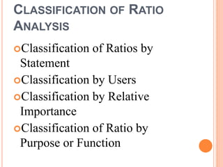 Introduction,steps and Classification of Ratio analysis PPt.pptx