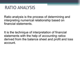 Ratio Analysis SHort.pptx college presentation | PPT