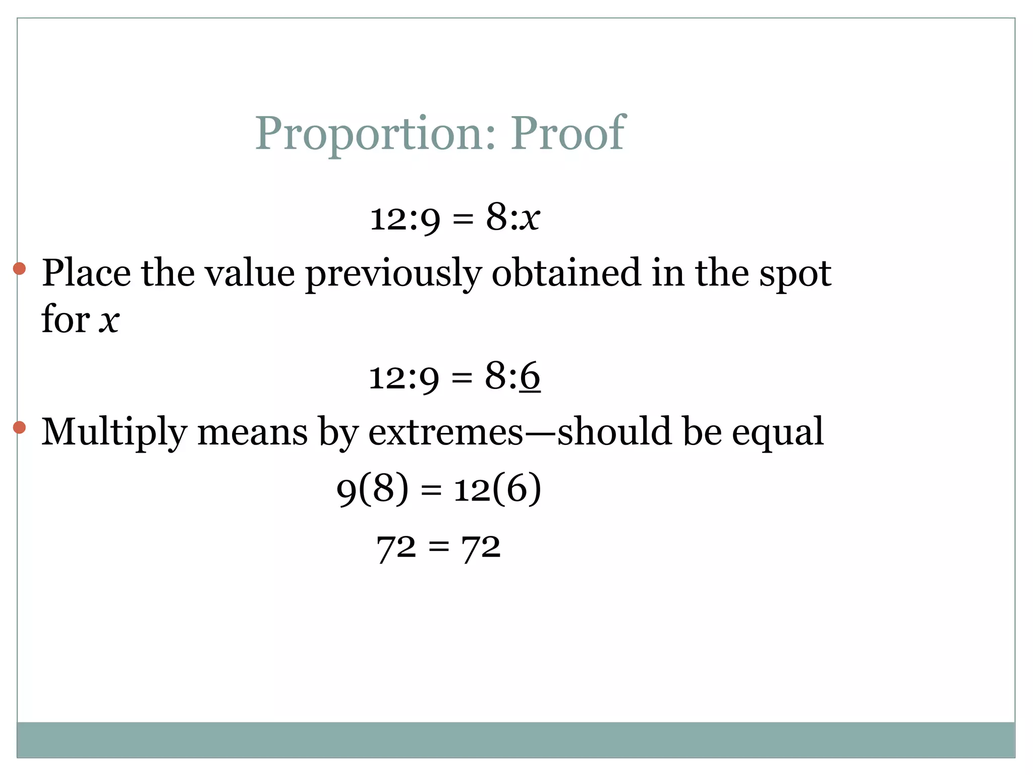Ratio And Proportion | PPT