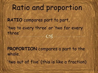Ratio and proportion | PPT