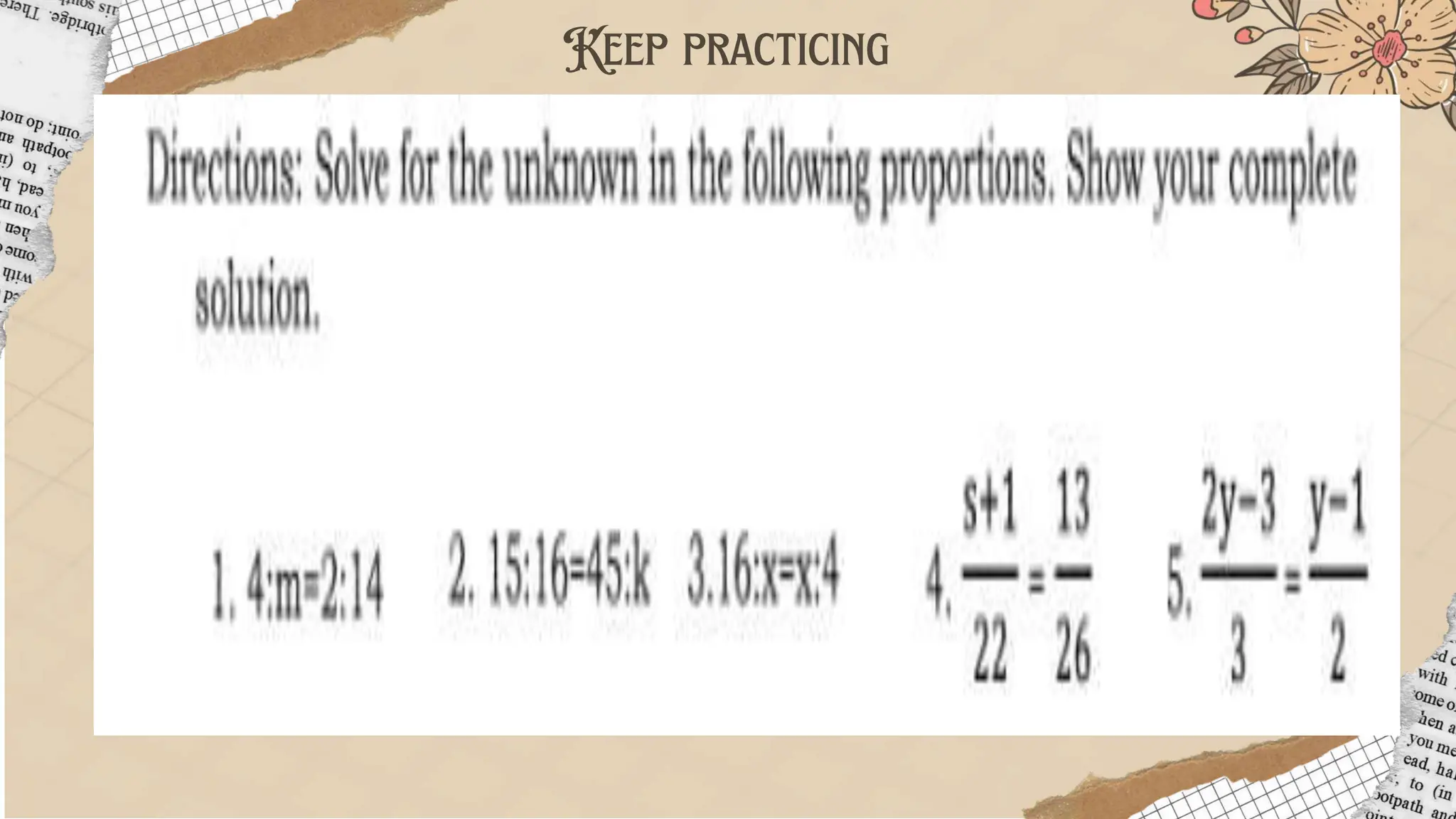 Math 9 : Quarter III Similarity : Ratio and Proportion | PPTX