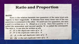 RATIO AND PROPORTION notes MBA (problems) | PPT