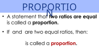 Ratio and Proportion.................... | PPT