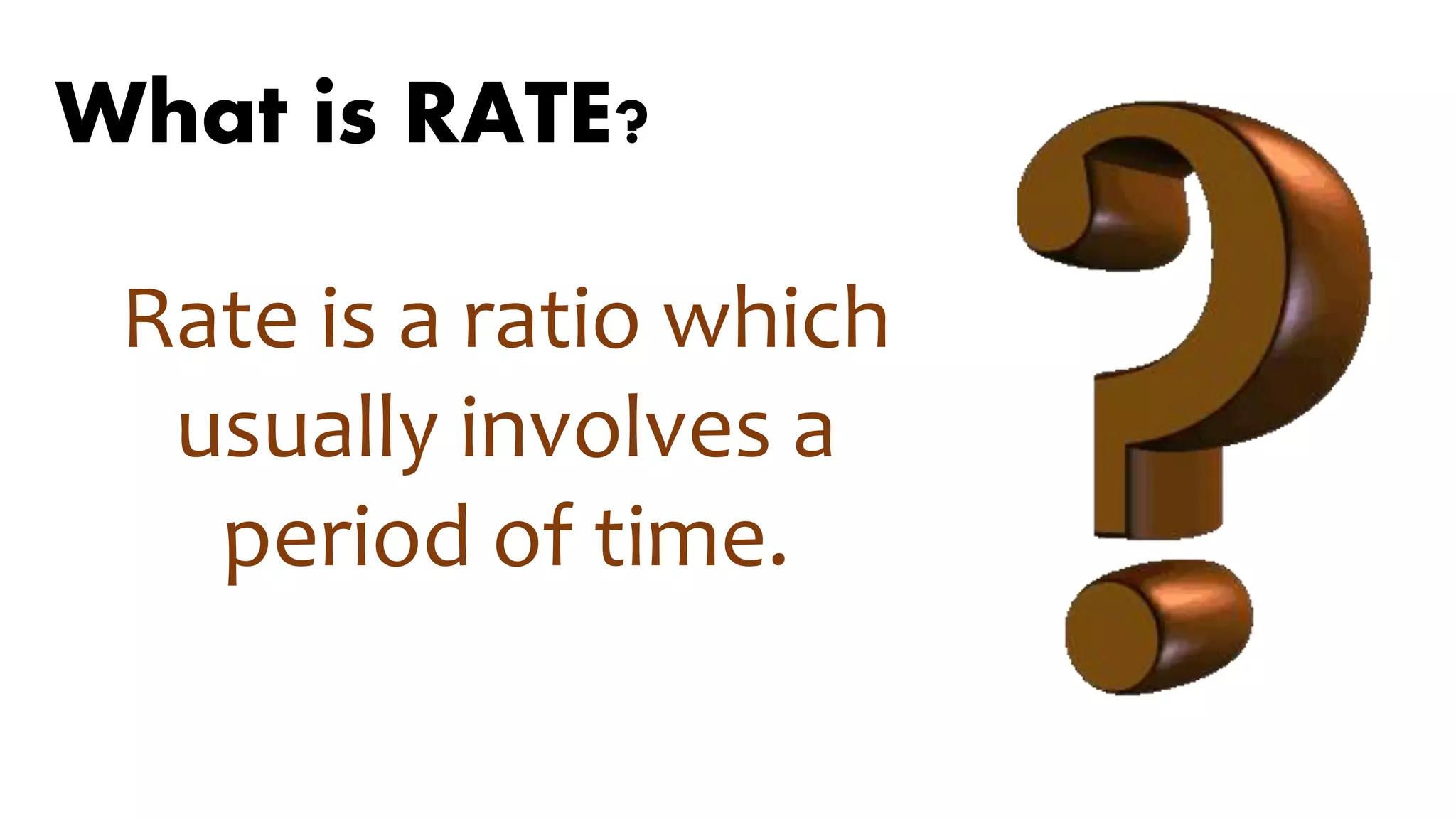 Ratio and rate | PPTX