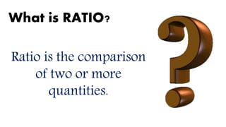 Ratio and rate | PPTX