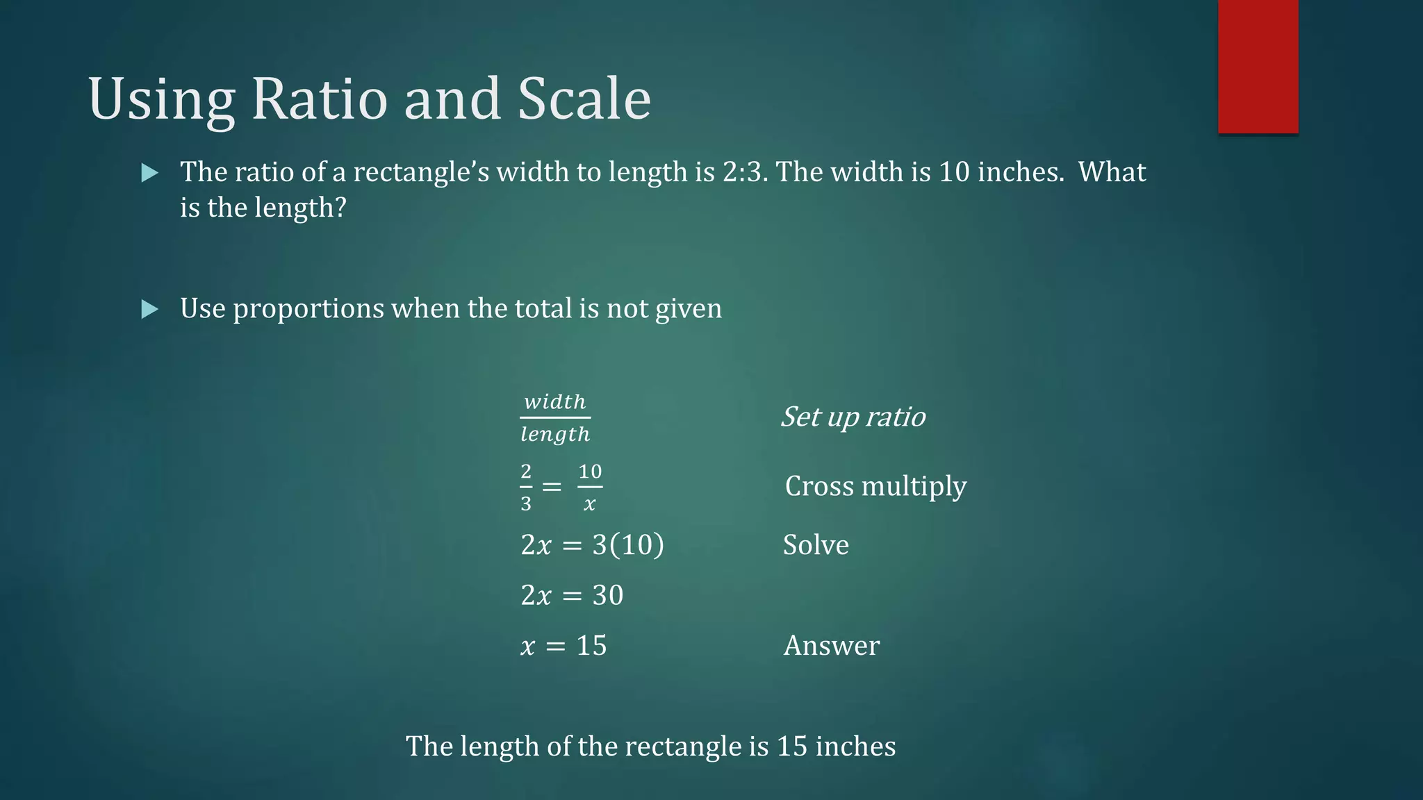 Ratio and scale | PPT