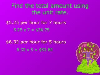 Ratio and unit rates | PPT