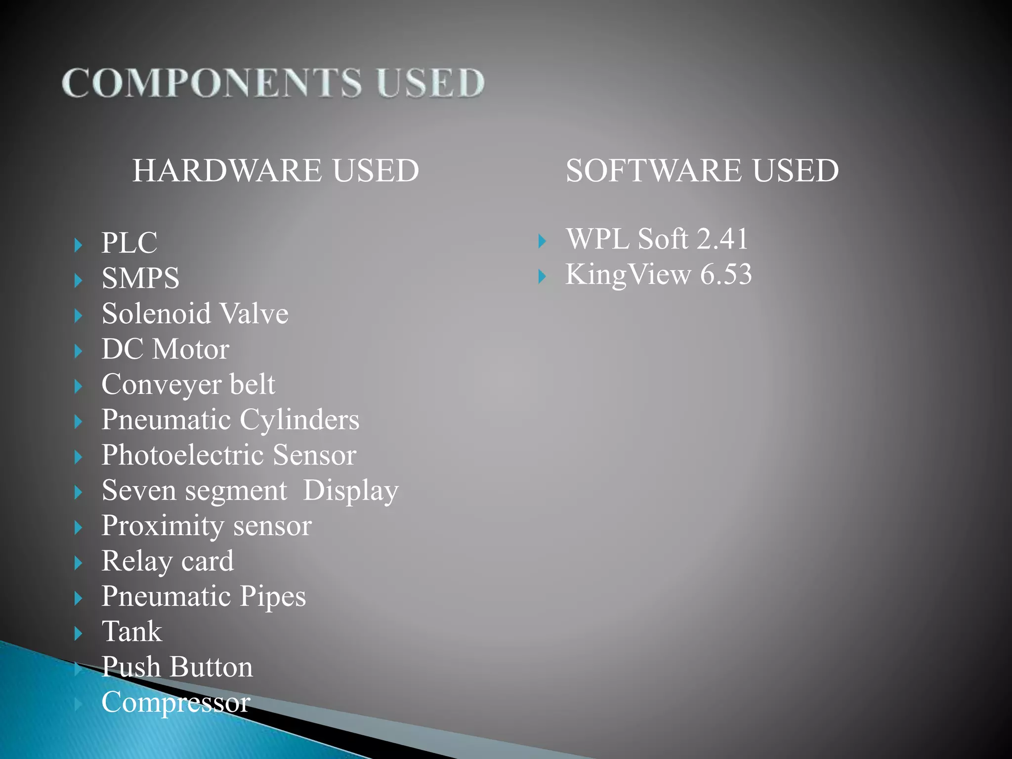 Ratio control based blending and bottle rejection using plc | PPT