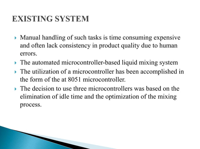 Ratio control based blending and bottle rejection using plc | PPT