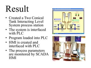 Ratio controller in two conical tank interacting level system | PPT