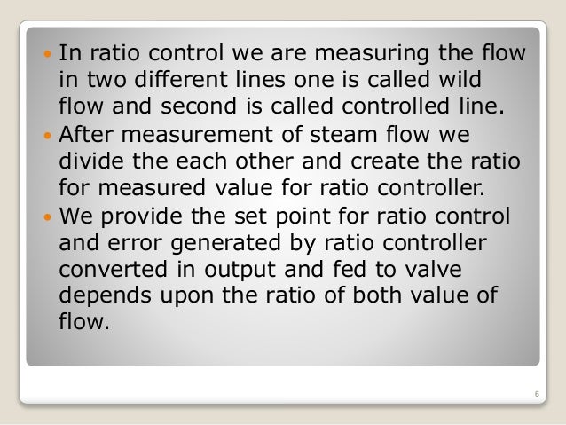 Ratio control system