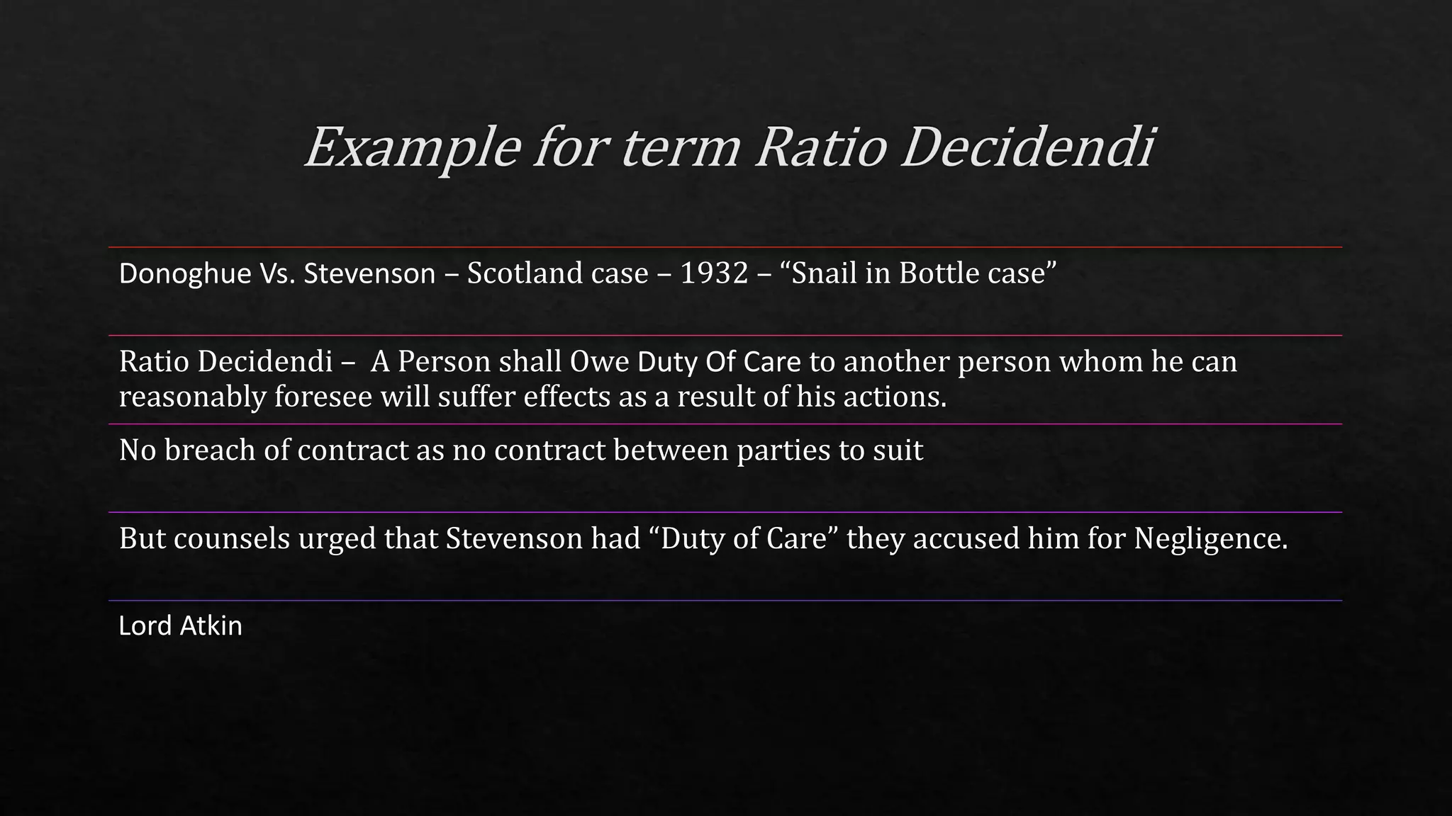 Ratio decidendi and obiter dictum | PPTX