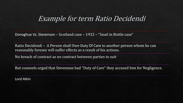 Ratio decidendi and obiter dictum | PPTX