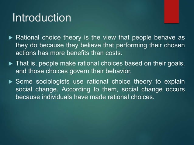 Rational Choice Theory | PPTX | Personal Finance