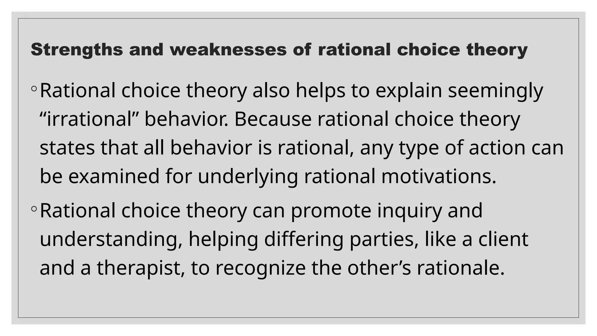 Rational-choice-theory powe point presentation | PPTX