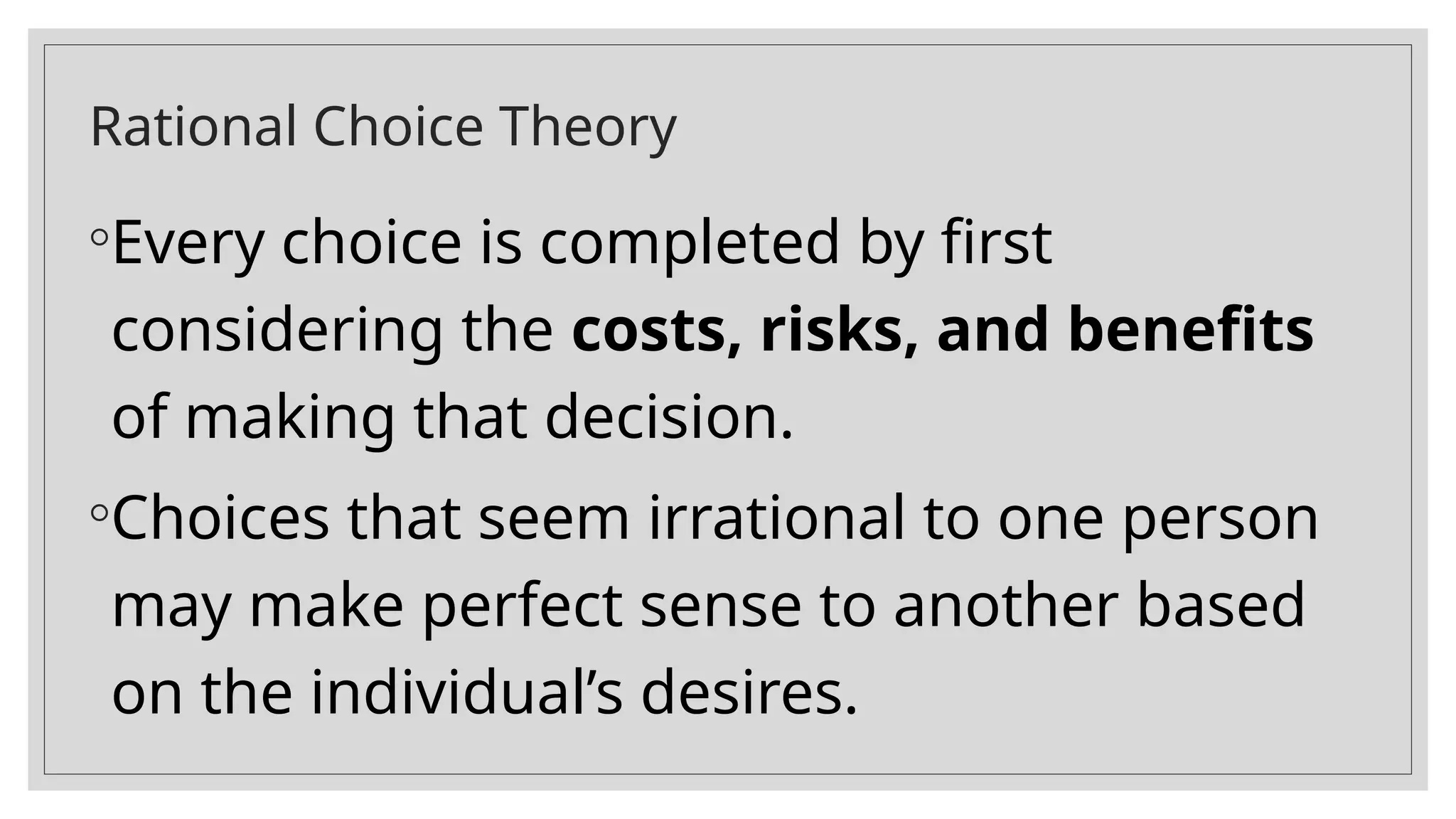 Rational-choice-theory powe point presentation | PPTX