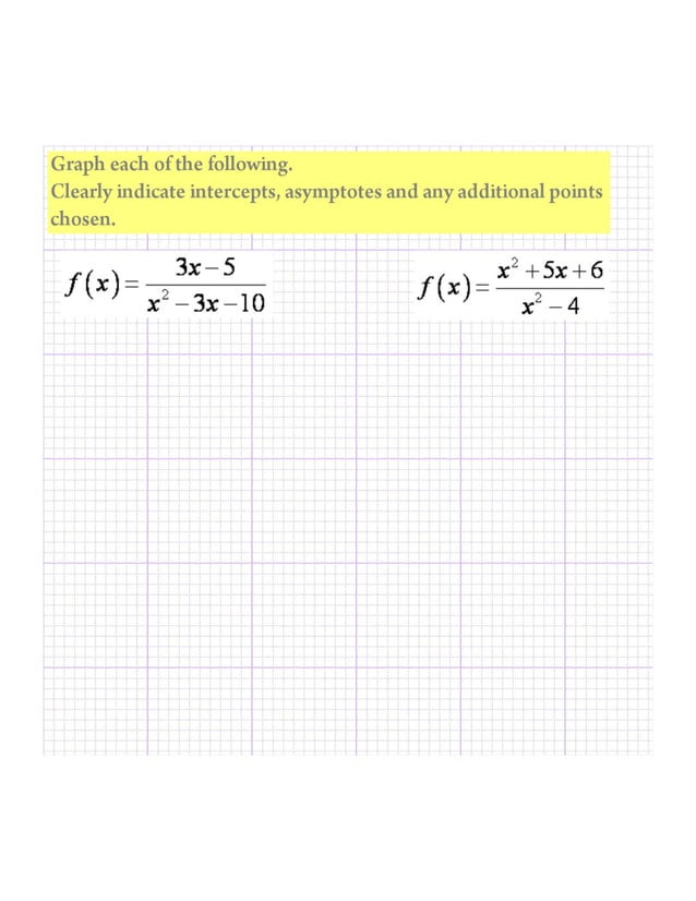 Rational Function Graphs Pdf