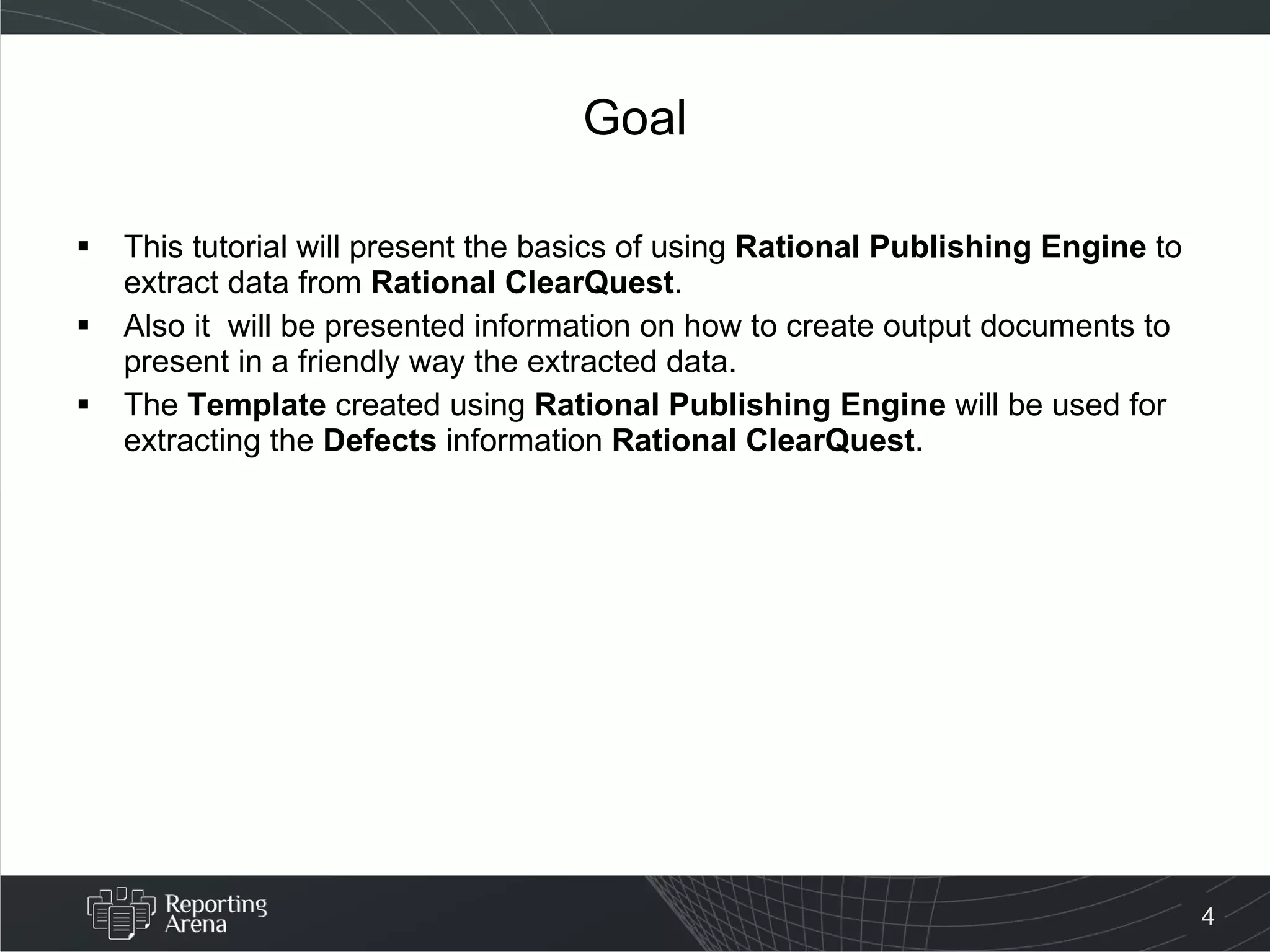 Rational Publishing Engine and Rational ClearQuest | PPT