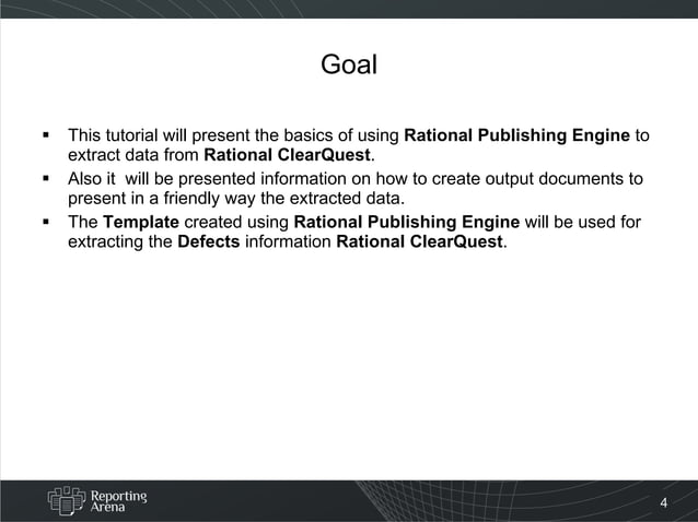 Rational Publishing Engine and Rational ClearQuest | PPT