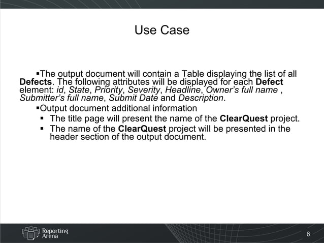 Rational Publishing Engine and Rational ClearQuest | PPT