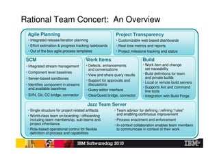Achieving Agility at Scale (IBM Rational) | PDF
