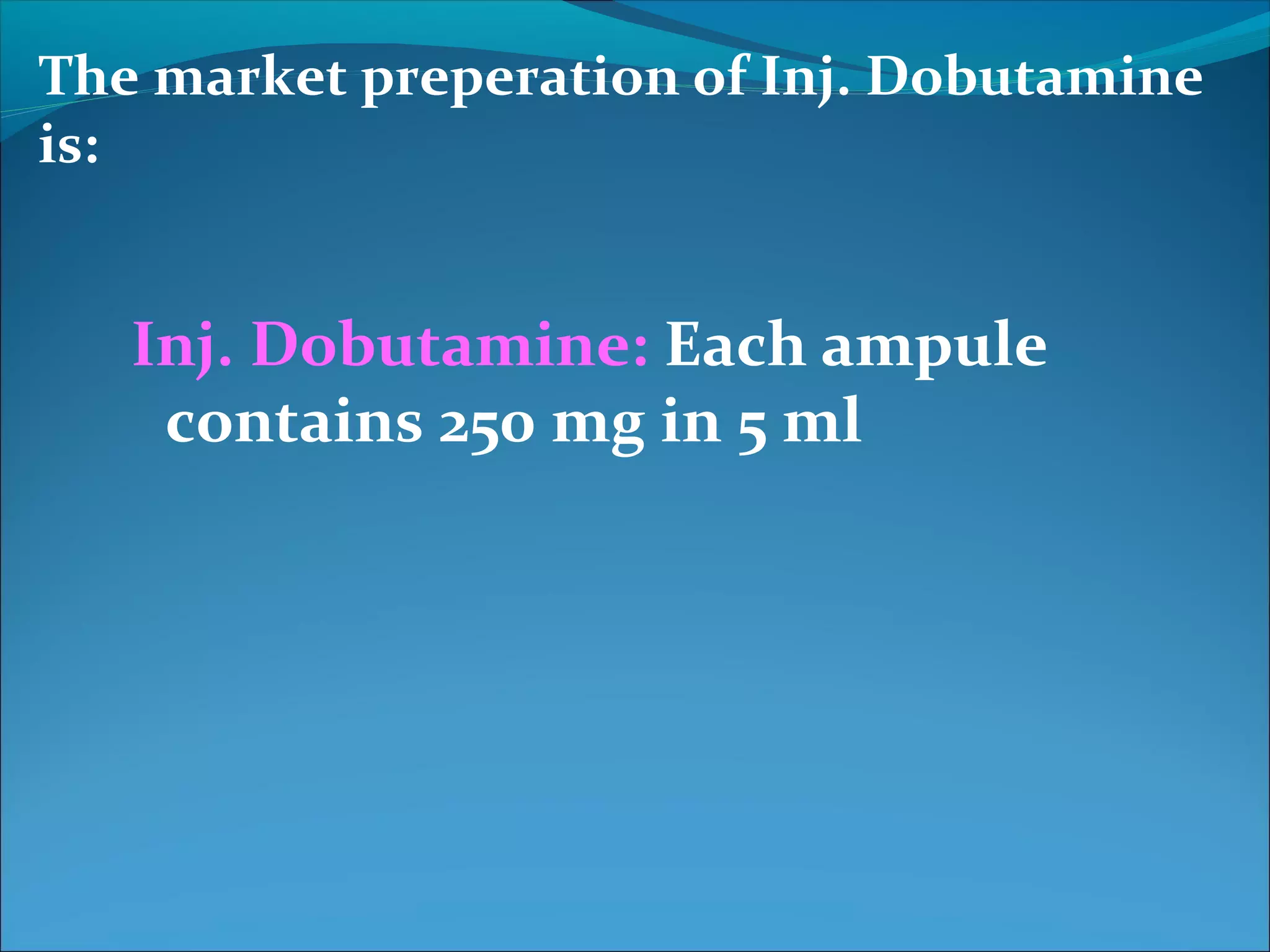 Rational Use Of Dopamine And Dobutamine | PPT