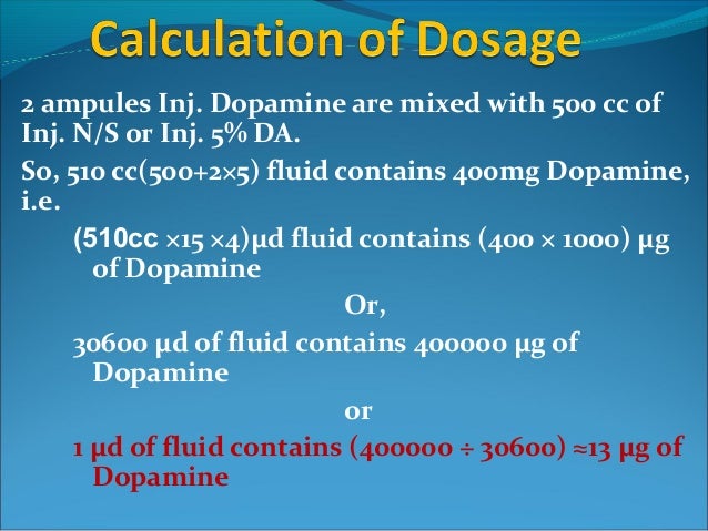 Rational Use Of Dopamine And Dobutamine
