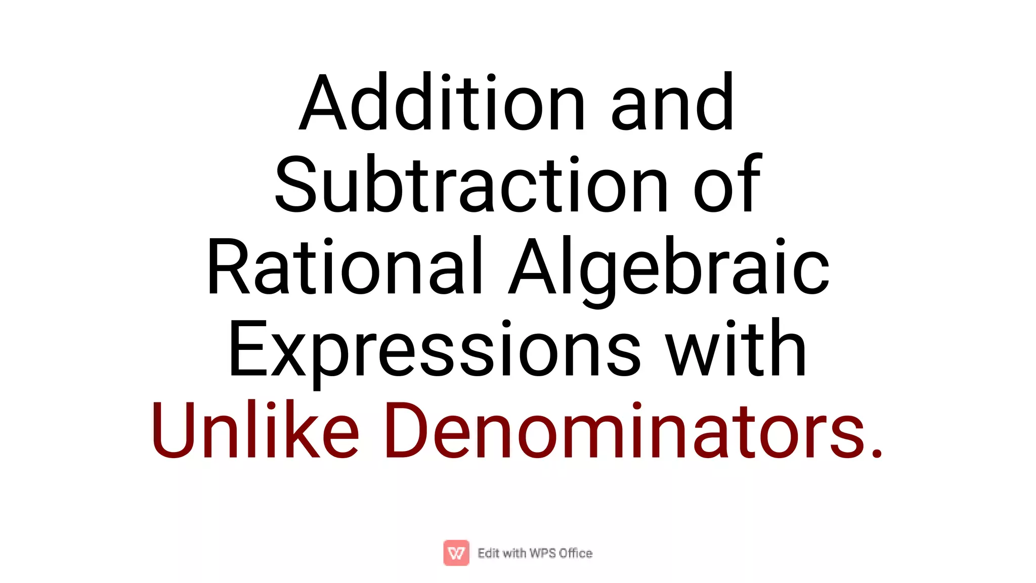 Rational algebraic expression (computer science) | PPT