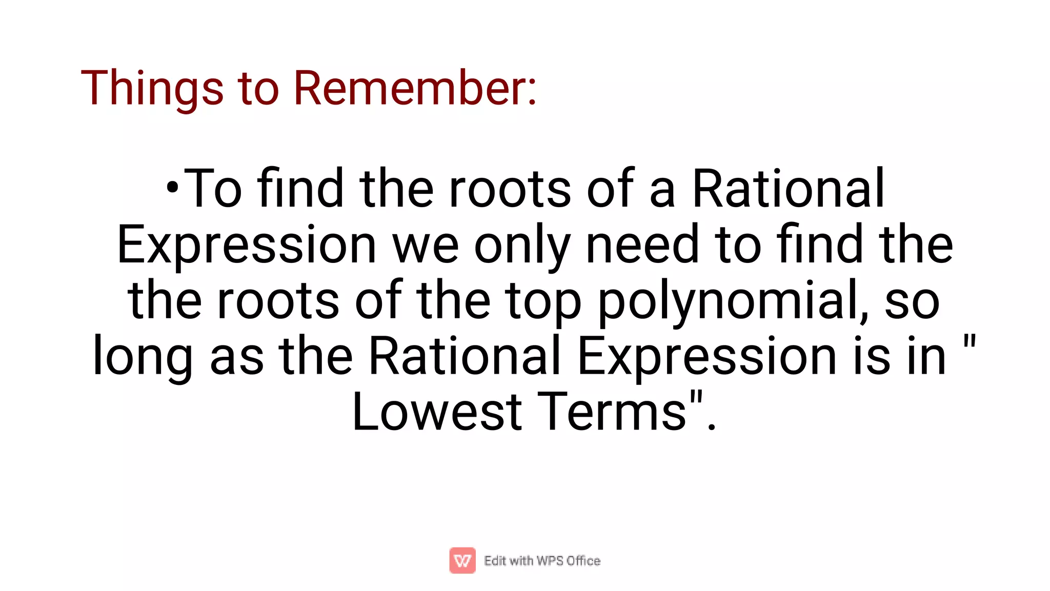 Rational algebraic expression (computer science) | PPT