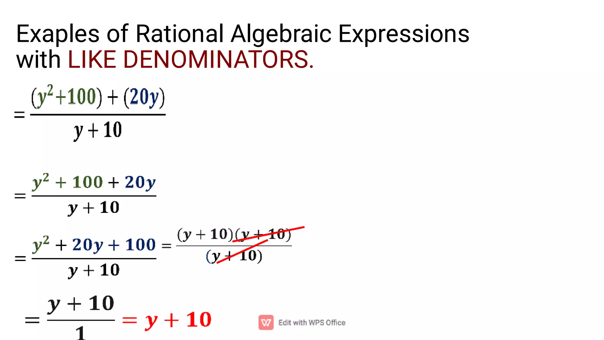 Rational algebraic expression (computer science) | PPT