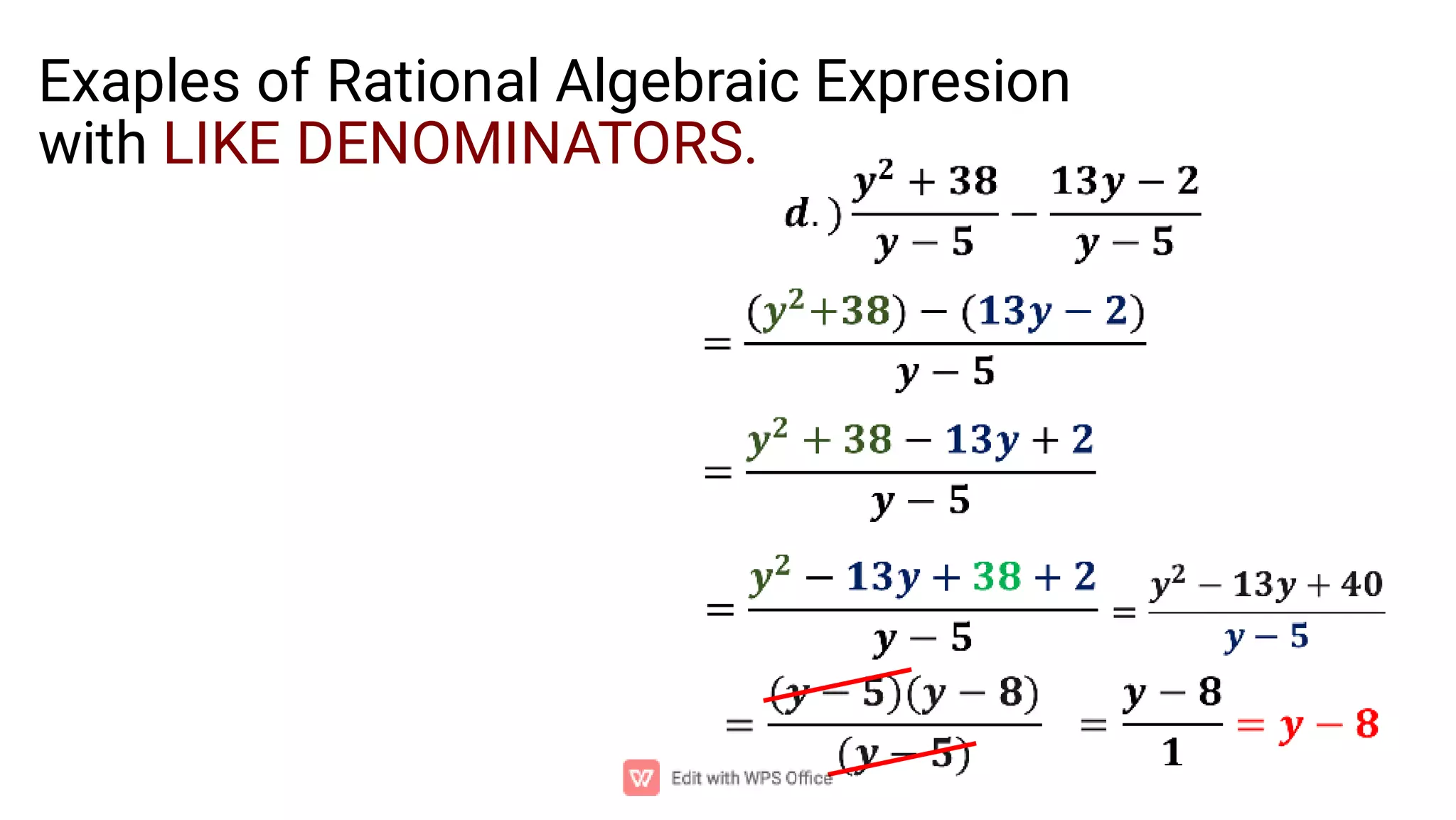Rational algebraic expression (computer science) | PPT