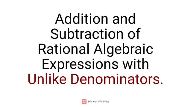 Rational algebraic expression (computer science) | PPT
