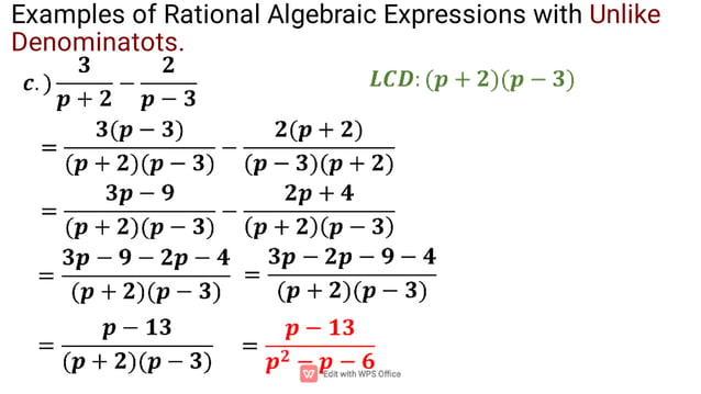 Rational algebraic expression (computer science) | PPT