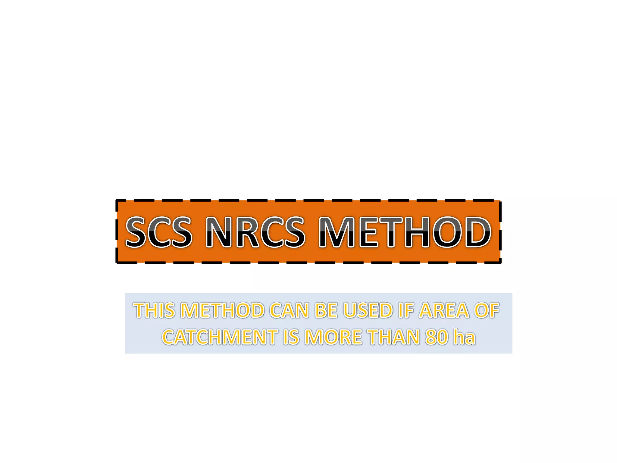 Rational and scs method for peak discharge | PPTX