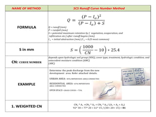 Rational and scs method for peak discharge | PPTX