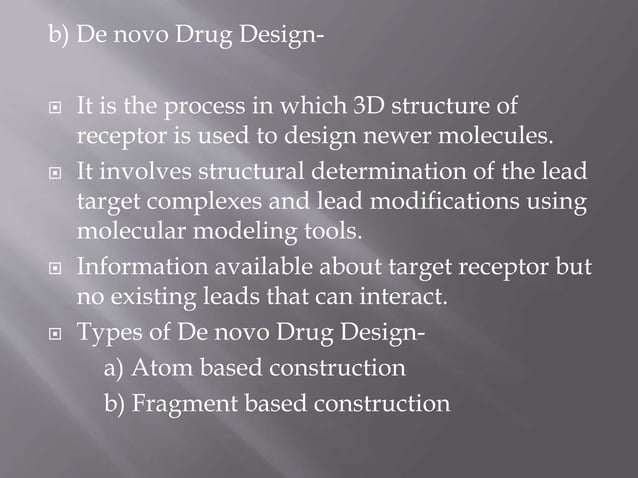 RATIONAL AND TRADITIONAL DRUG DESIGN Drug Discovery.pptx ...