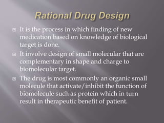 RATIONAL AND TRADITIONAL DRUG DESIGN Drug Discovery.pptx