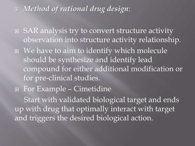 RATIONAL AND TRADITIONAL DRUG DESIGN Drug Discovery.pptx ...