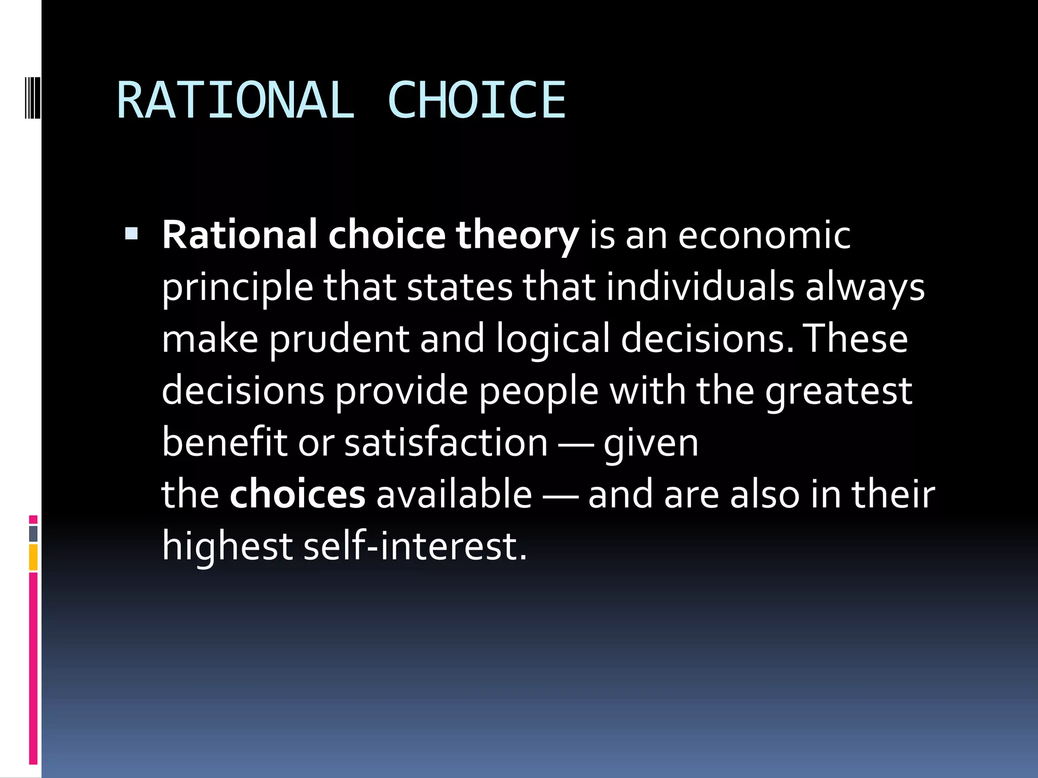 Rational choice | PPTX