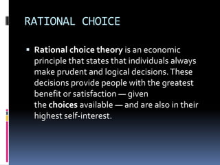 Rational choice | PPTX