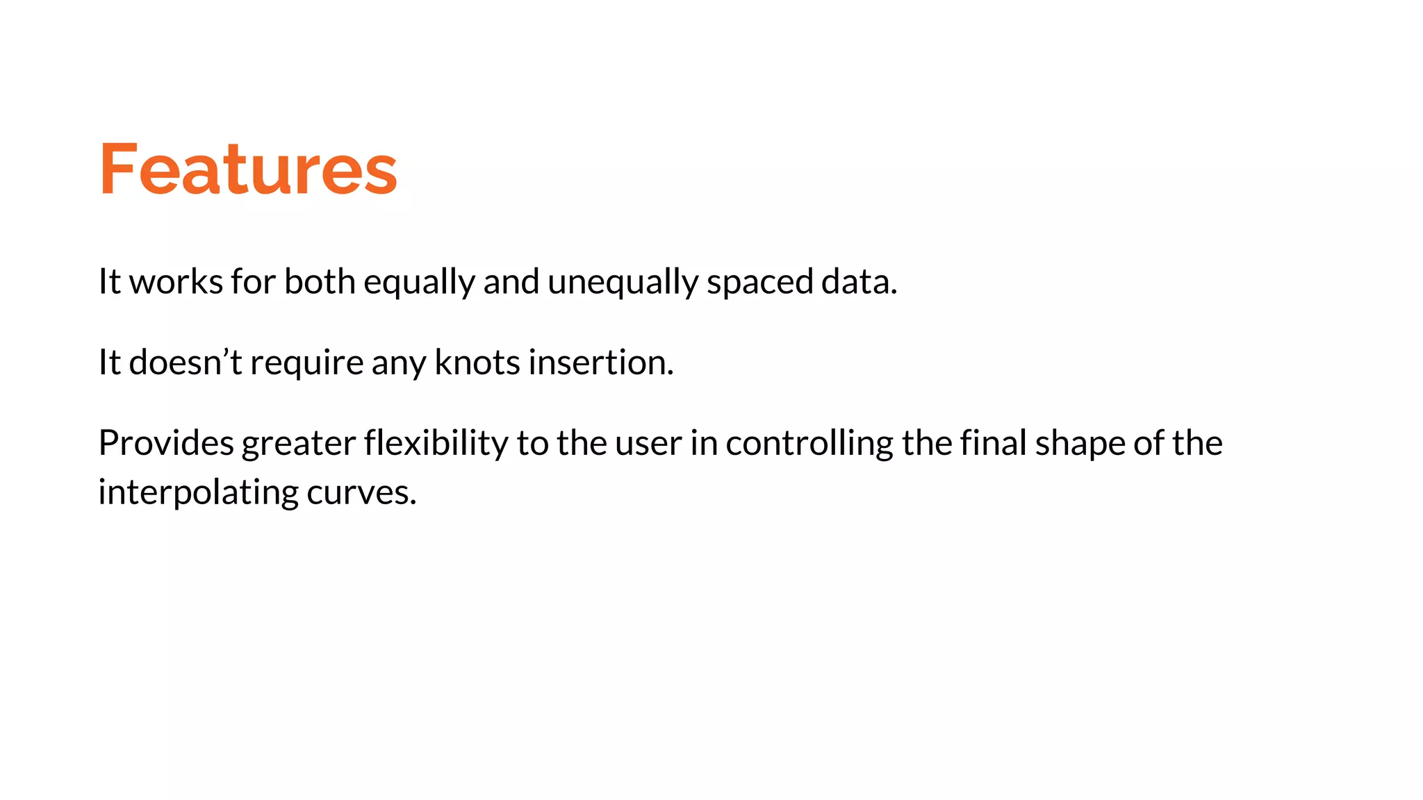 Shape Preserving Interpolation Using C2 Rational Cubic Spline Ppt